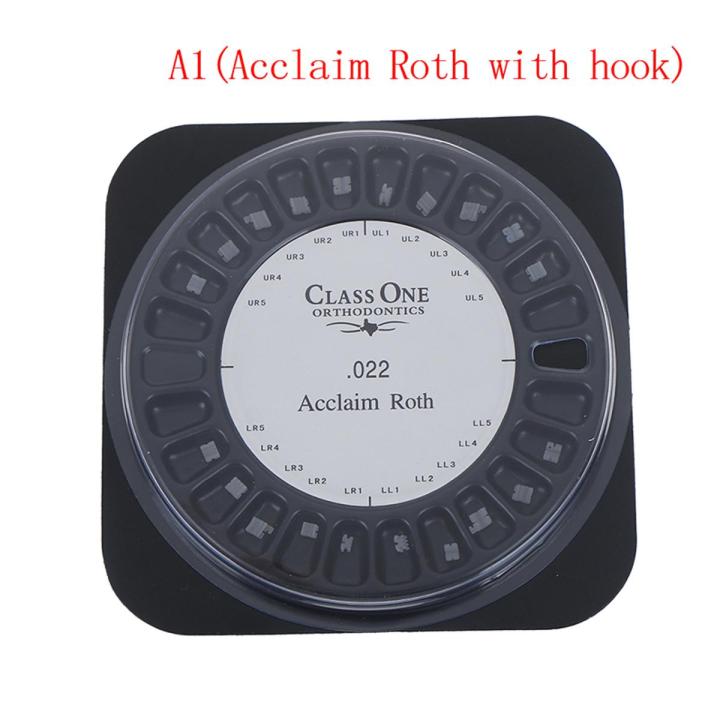 Dental Ceramic Bracket Braces Roth 022 Slot 345 hooks Orthodontic Class ...