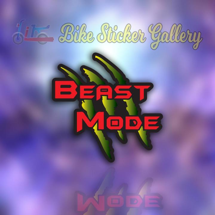 Bike Sticker - Beast mode Green ( Waterproof & Premium quality) | Daraz ...