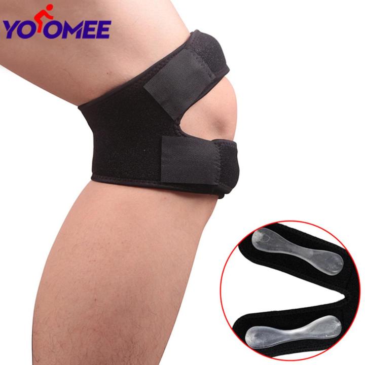 Yoomee 1 Pcs Knee Support Band Double Tibia Knee Joint Band Adjusttable ...