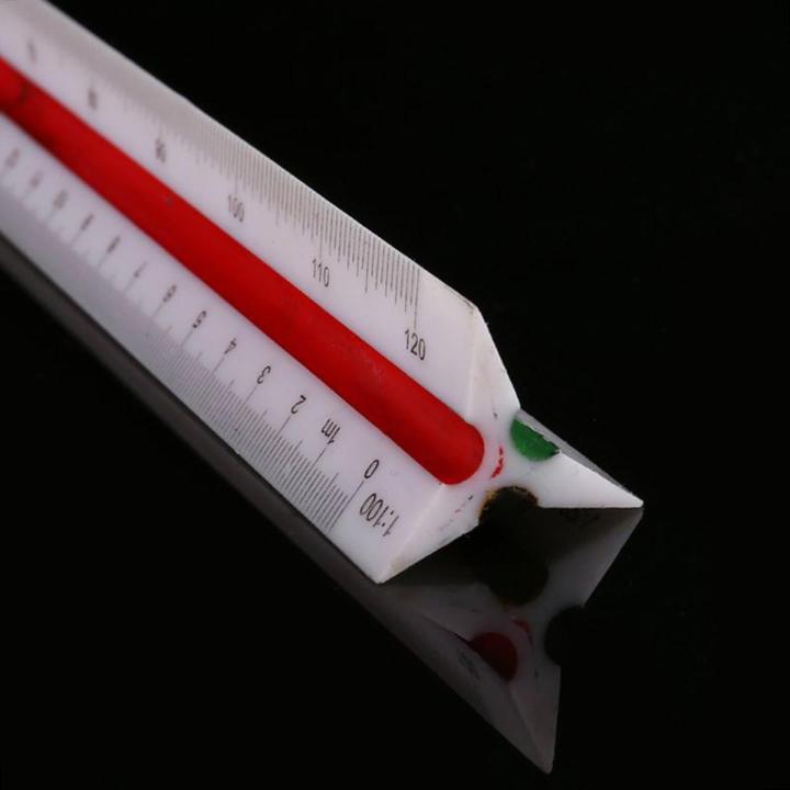 30cm Plastic Triangular Scale Ruler Architect Engineer Drafting Measuring Tool Daraz .bd