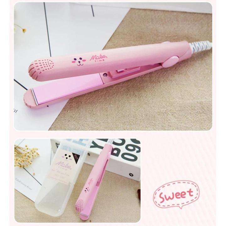 Electronic portable mini cute hair curler iron 2 in 1 hair ...