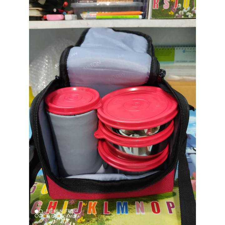 Indian Milton Tasty Stainless Steel Combo Tiffin Carrier Bento ...