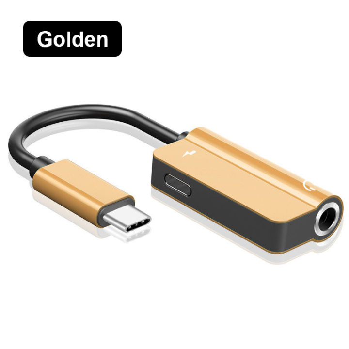 2 In 1 Type C Adapter 3.5mm Headphone Adapter Audio Cable Converters ...