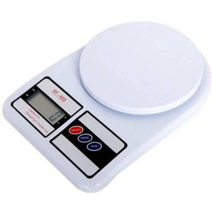 Digital Kitchen Scale 5 KG - White | Daraz.com.bd