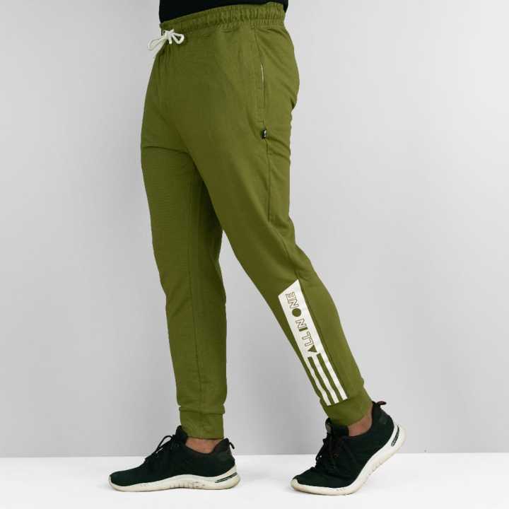 AIO Mart Men's Premium Joggers - Avocado | Daraz.com.bd