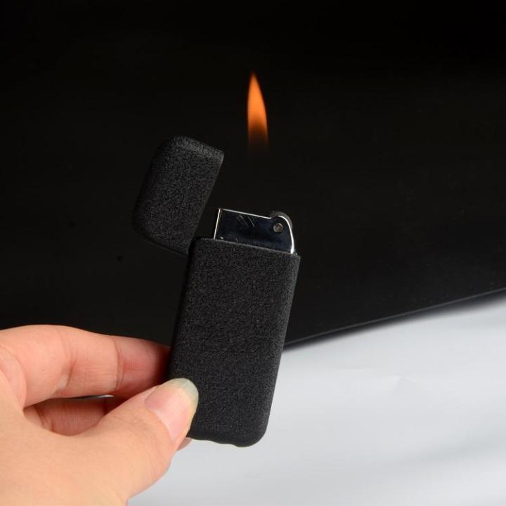 Slim Metal Gas Lighter - Black | Daraz.com.bd