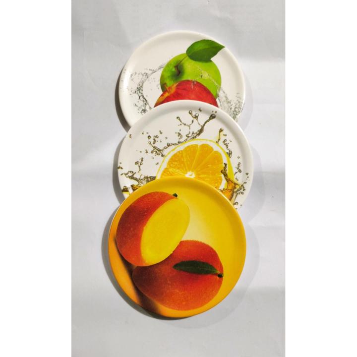 Italiano Melamine Big Flat Lid 3pcs | Daraz.com.bd