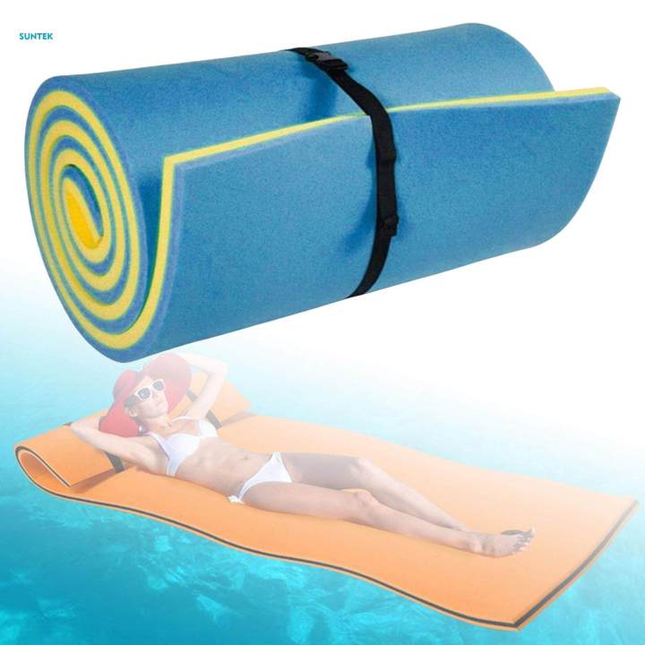 Water Floating Mat Lounges Mattress Pool Floats Raft for Boat River ...