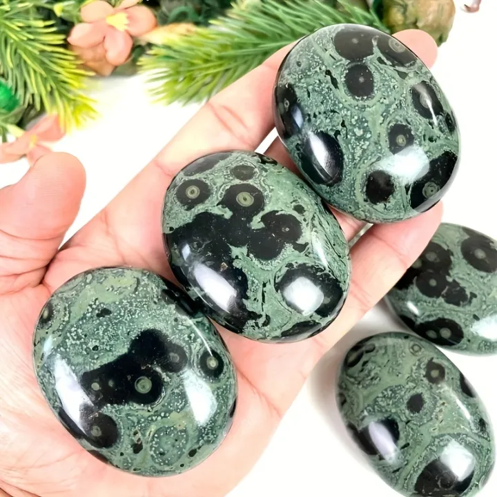 1pc Kambaba Jasper Palm Stone, Kambaba Jasper Smooth Stone | Daraz.com.bd