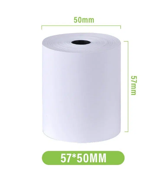 57mm x 50mm Premium Quality Thermal POS Paper Roll – Pack of 10 Rolls 2 ...