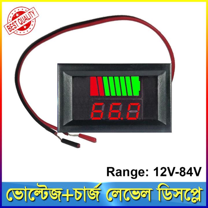 Battery Charge Level Indicator 12V-84V Lithium/Lead Acid Battery ...