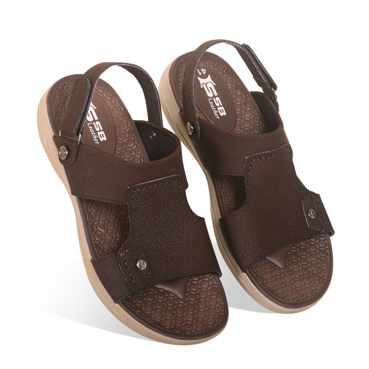 Men’s Leather Slide Sandal SB-S665 | Budget King | Daraz.com.bd