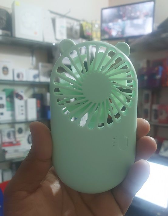 Mini Slim Pocket Fan Rechargeable - Hand Fan - Charger Fan | Daraz.com.bd