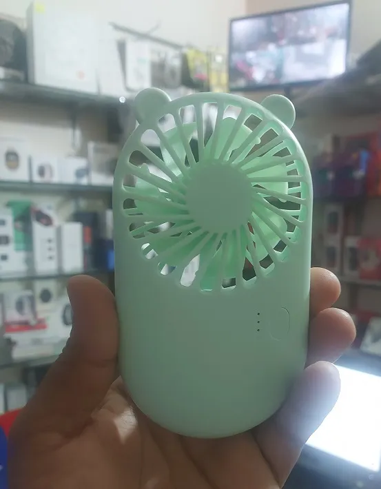 Mini Slim Pocket Fan Rechargeable - Hand Fan - Charger Fan | Daraz.com.bd