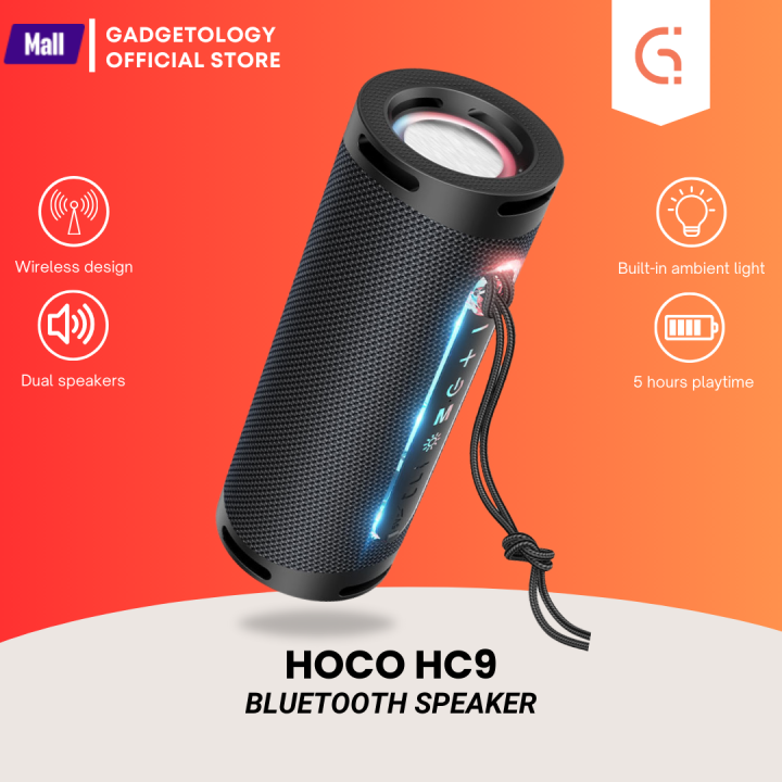 HOCO HC9 Wireless Speaker Dazzling Pulse Sports Portable Bluetooth Loudspeaker with Colorful ...