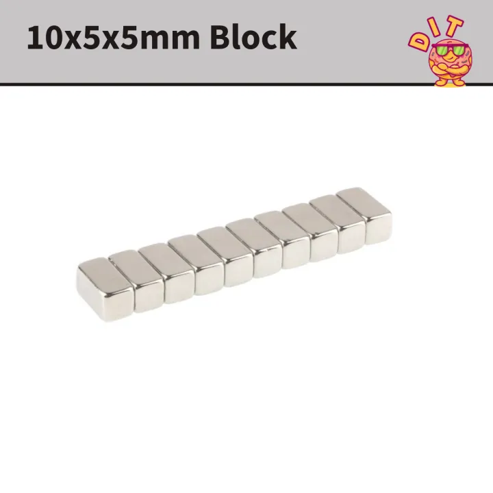 10-50pcs N52 Neodymium Magnets (10x5x5mm) – Super Strong Rare Earth ...