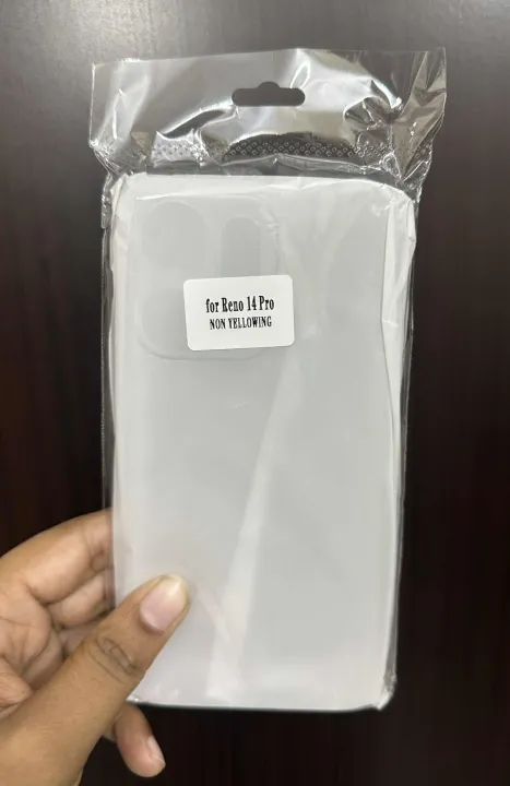 For Oppo Reno14 Pro Anti Yellow Clear Transparent Shockproof Back Cover ...