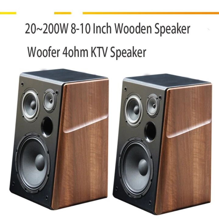 Wooden Speaker 8/10 Inch Woofer 4Ω KTV Speaker Treble Home Singing 200W ...