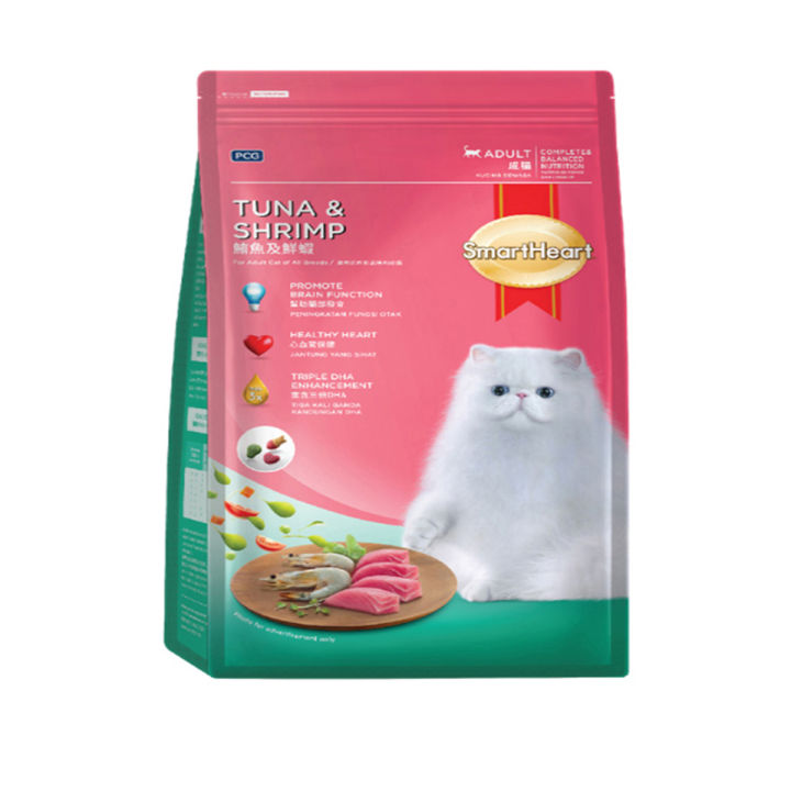 SmartHeart Adult Cat Food Tuna & Shrimp 480 gm | Daraz.com.bd