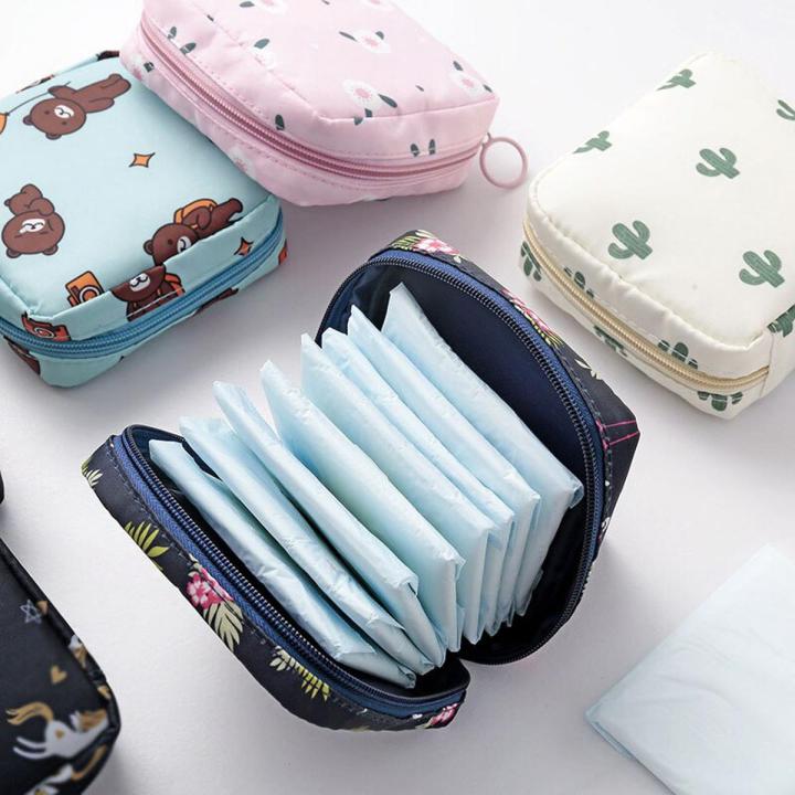 Women Tampon Bear Napkin Pouch Storage Bag Girls Kawaii Cosmetic Makeup ...