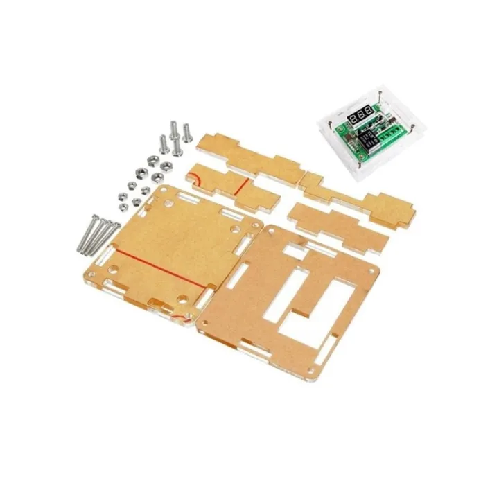 Clear Acrylic Case Shell Housing For W1209 Digital Led Dc 12V Temp ...