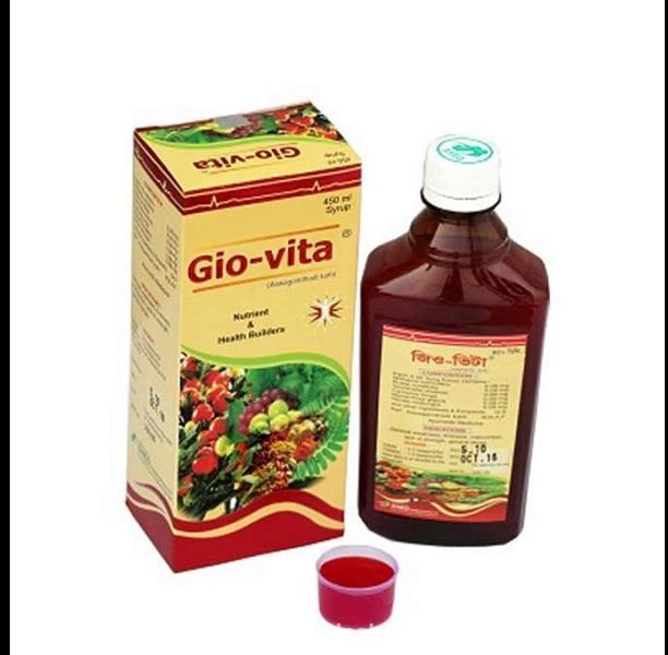 Gio-Vita Syrup 450 ML,Gio vita syrup 450ml (1 bottle) Ayurvedic vitamin ...