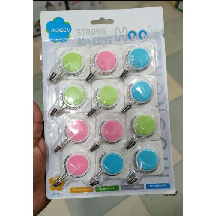 Best Wall Hook for hanging strong hook 12pcs | Daraz.com.bd