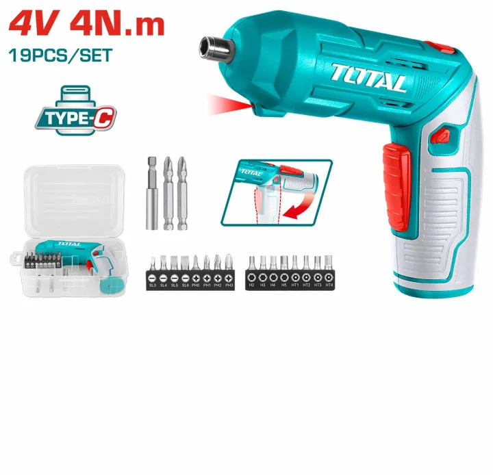 4V Cordless Screwdriver Total - Tsdli0442 | Daraz.com.bd