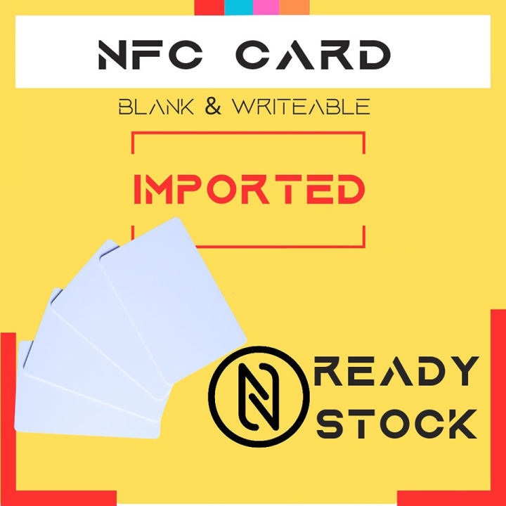 NFC White Card 5 pices - Writeable NFC Card For Sustainable Digital ...