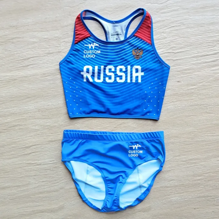 RUSSIA National Team Women Fast Running Suit Speed Professional Track ...