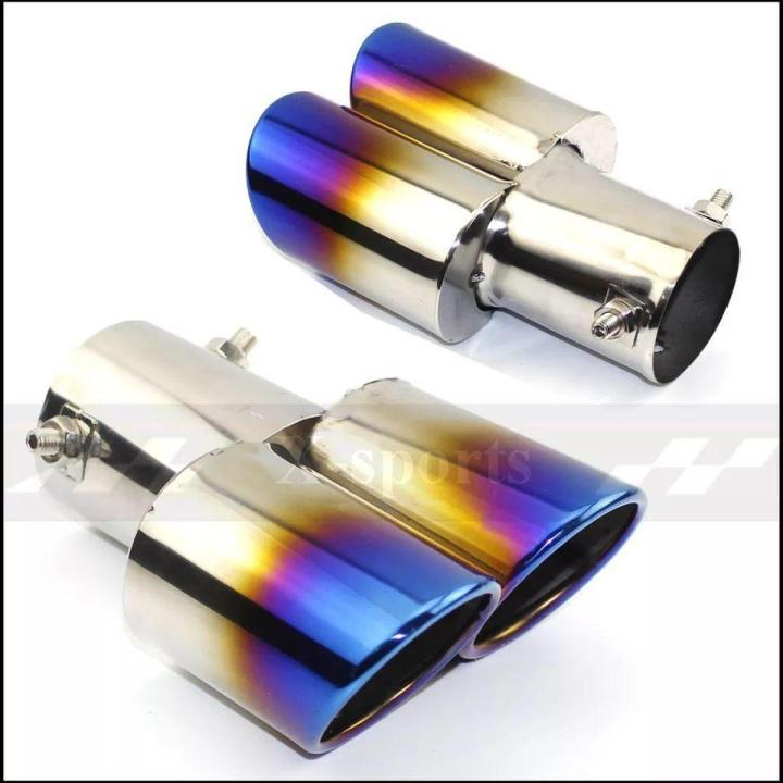 Exhaust Pipe Muffler Tail Pipe Outlet Nozzle End Universal Stainless ...