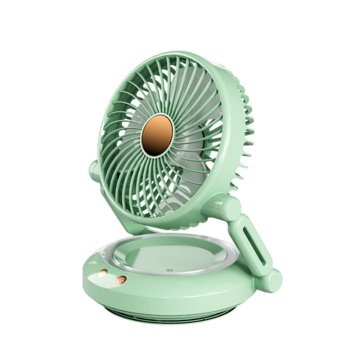 Portable USB Table Fan Vertical Rechargeable Cooling Mini Desk Fan 360 ...