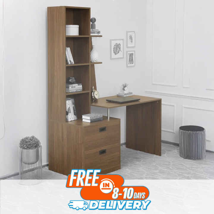 AndorMahal Classic Reading Table with Bookshelf (Melamine Board ...