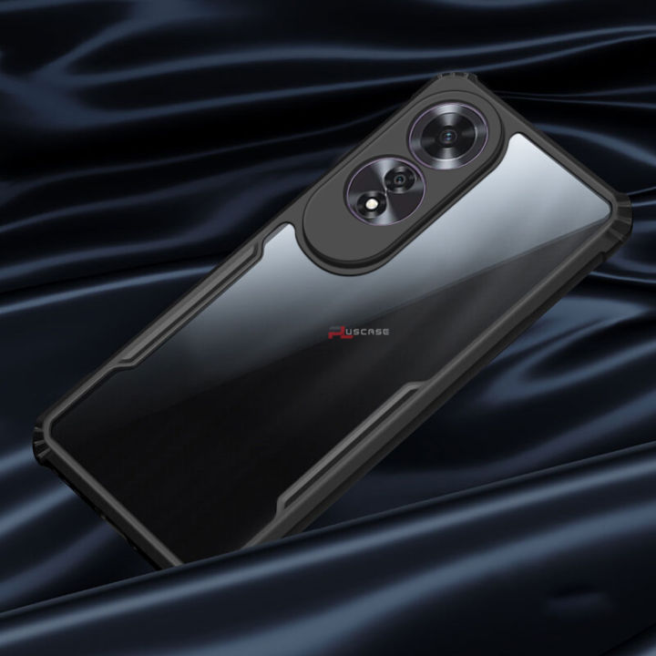 for OPPO A60 4G Case Air Cushion Hard Clear Shockproof Back Cover ...