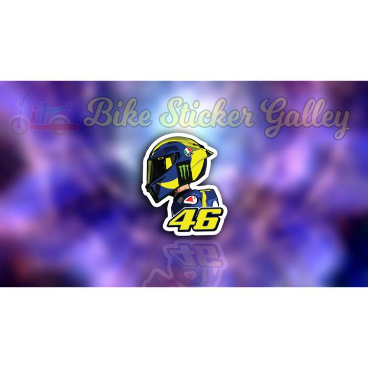 Bike Sticker - 46 With biker ( Waterproof & Premium quality)/ Bike ...