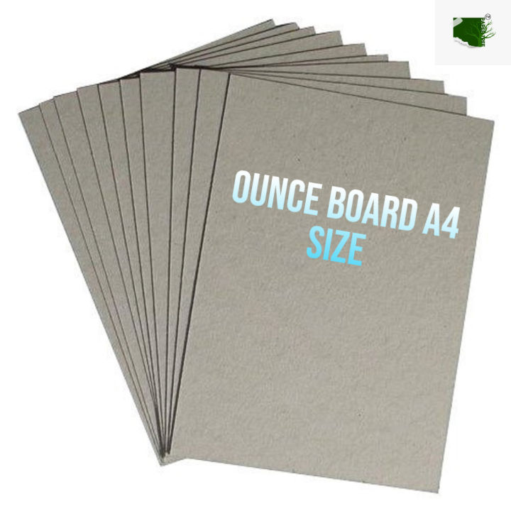 Ounce Board Hard Paper Board Grey Bord For Packaging and multiporpose use A4 size 5 Sheets ...