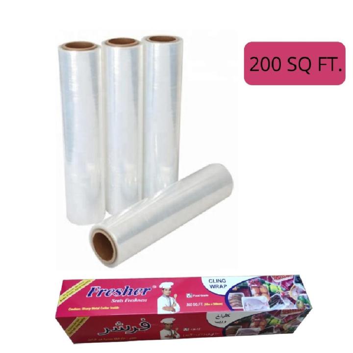 Fresher Plastic Cling Wrap 300mm x 60M for Food Storage, Freshness, and ...