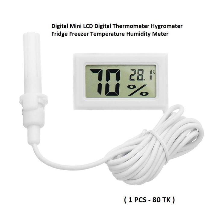 Digital Mini Lcd Digital Thermometer Hydrometer Fridge Freezer ...
