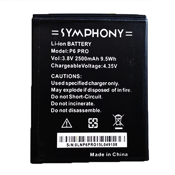 Symphony P6 Pro Battery | Daraz.com.bd