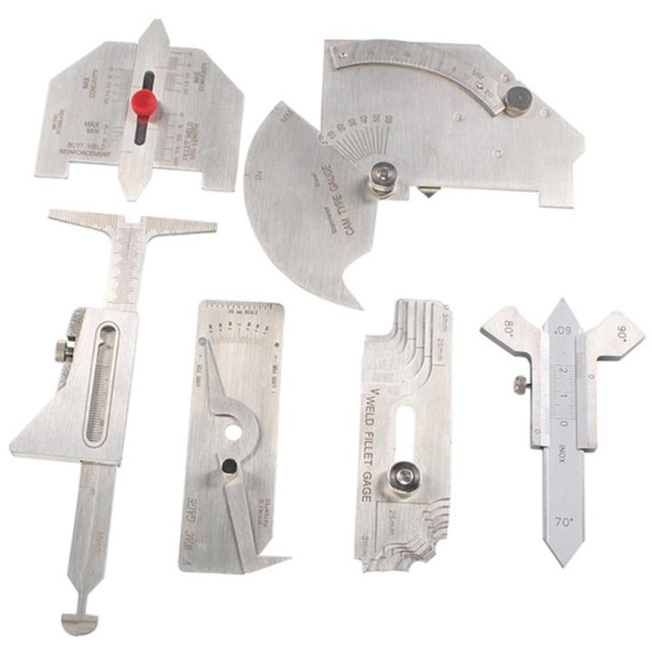 6Pcs Welding Gauge Weld Inspection Measurement Kit Combination Set ...