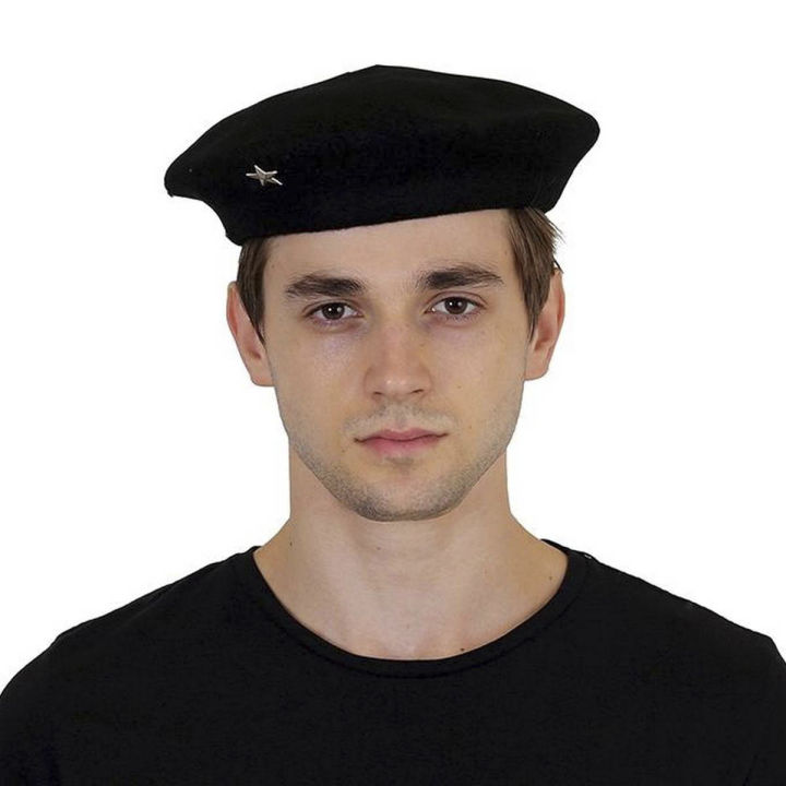 Black Cotton Che Guevara Hat for Men | Daraz.com.bd