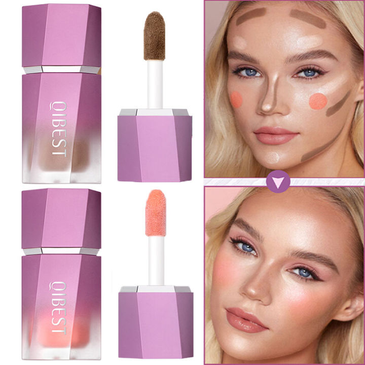 Waterproof Liquid Blush Glitter Highlighter Face Contour Brighten ...