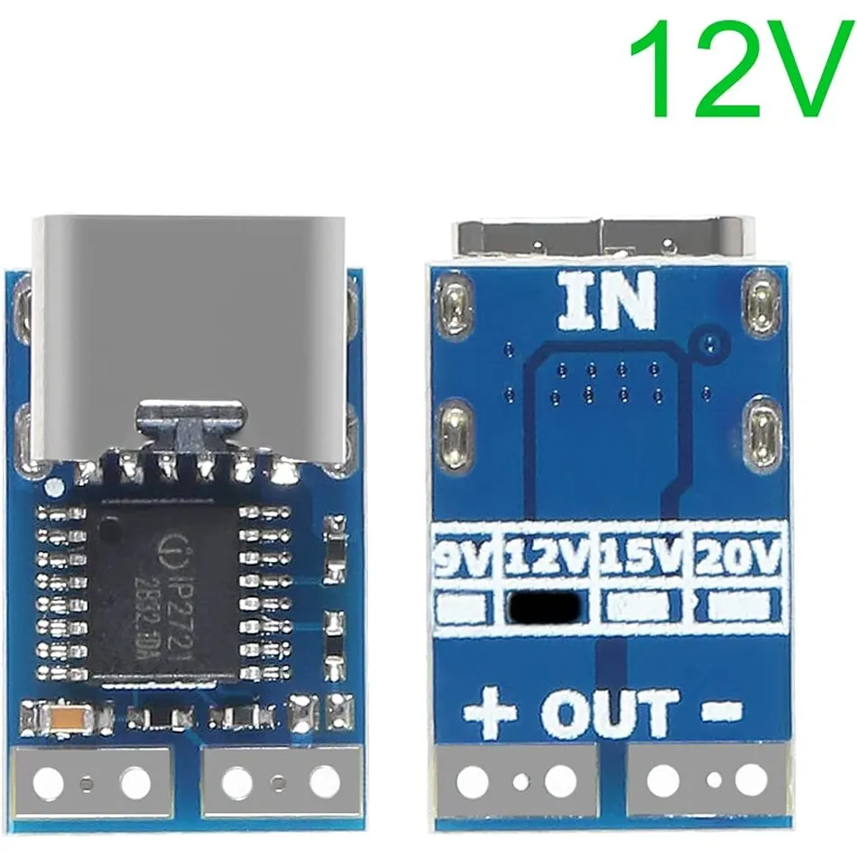 PDC004-PD PD Decoy Module, USB-C PD 9V 12V 15V 20V DC Fixed Voltage ...