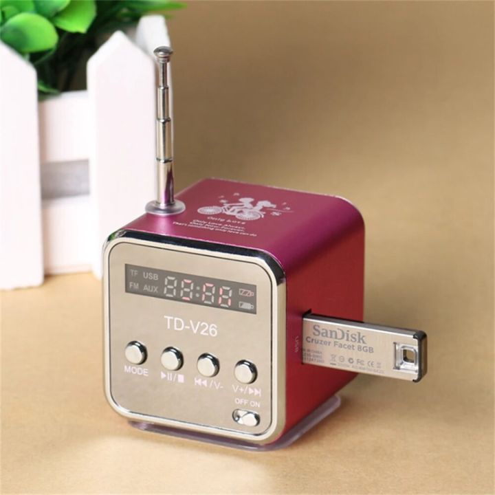 Portable Mini Speaker With SD Card Slot USB Disk 3.5mm Audio Jack MP3 ...