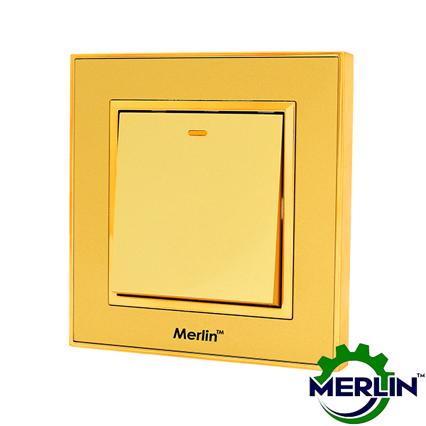 1 Gang 1 Way Switch | Gorgeous Gold | Daraz.com.bd