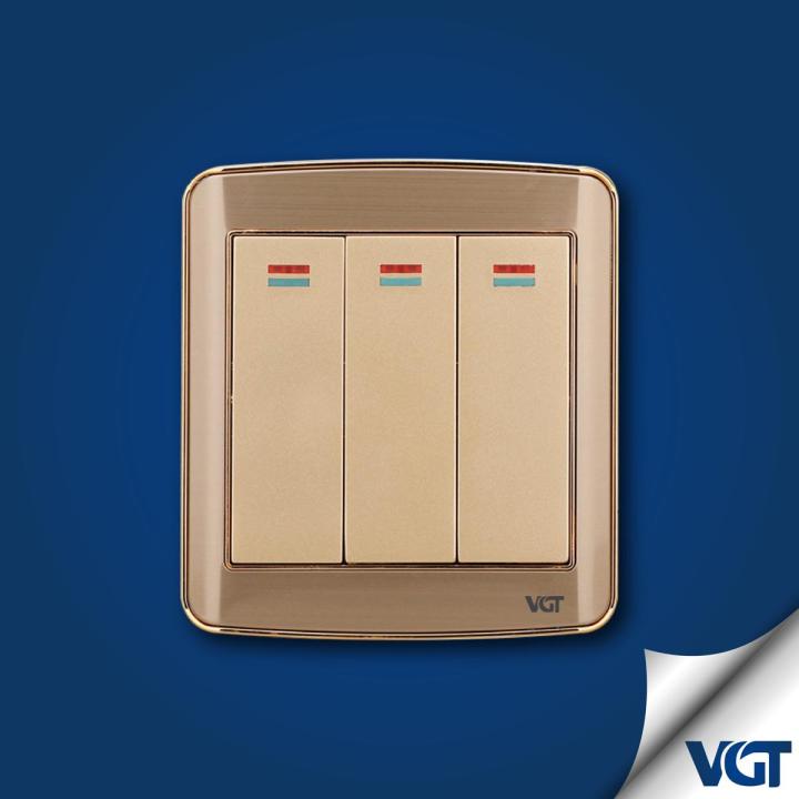 VGT- 3 gang 2 way switch (Golden series) | Daraz.com.bd