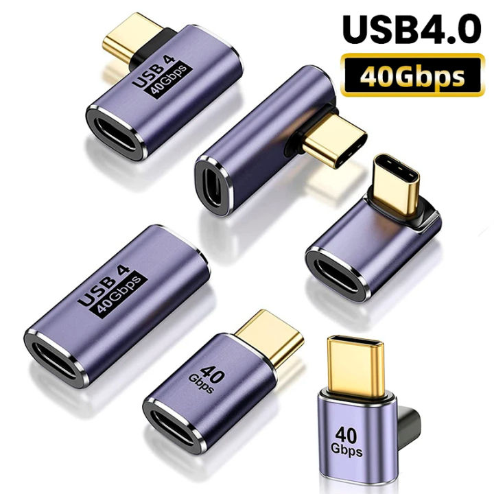 【Shop with Confidence】 USB 4.0 Adapters U-Shape Straight Angle Adapter ...