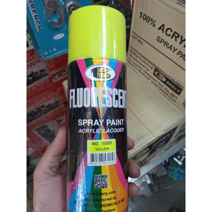 Bosny spray paint YELLOW Color NO. 1005' 400ML Good quality spray paint ...