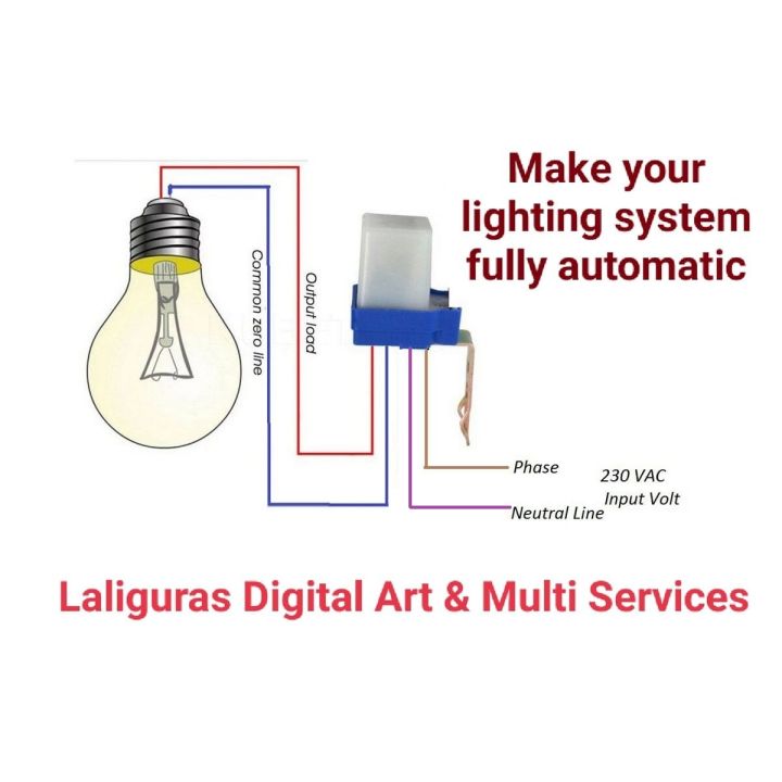 Automatic Day Night Switch Ac 220V, Day And Night On And Off Photocell ...