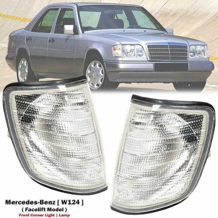 1 Pair Front Corner Light Turn Signal Lamp for Mercedes-Benz W124 E320 ...